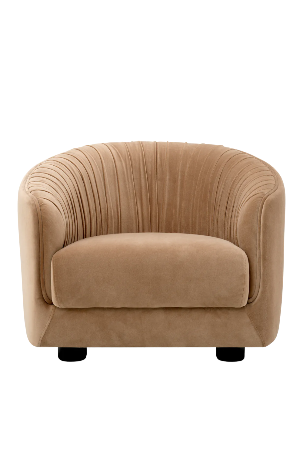 Brown Pleated Lounge Chair | Eichholtz Jameson | OROA
