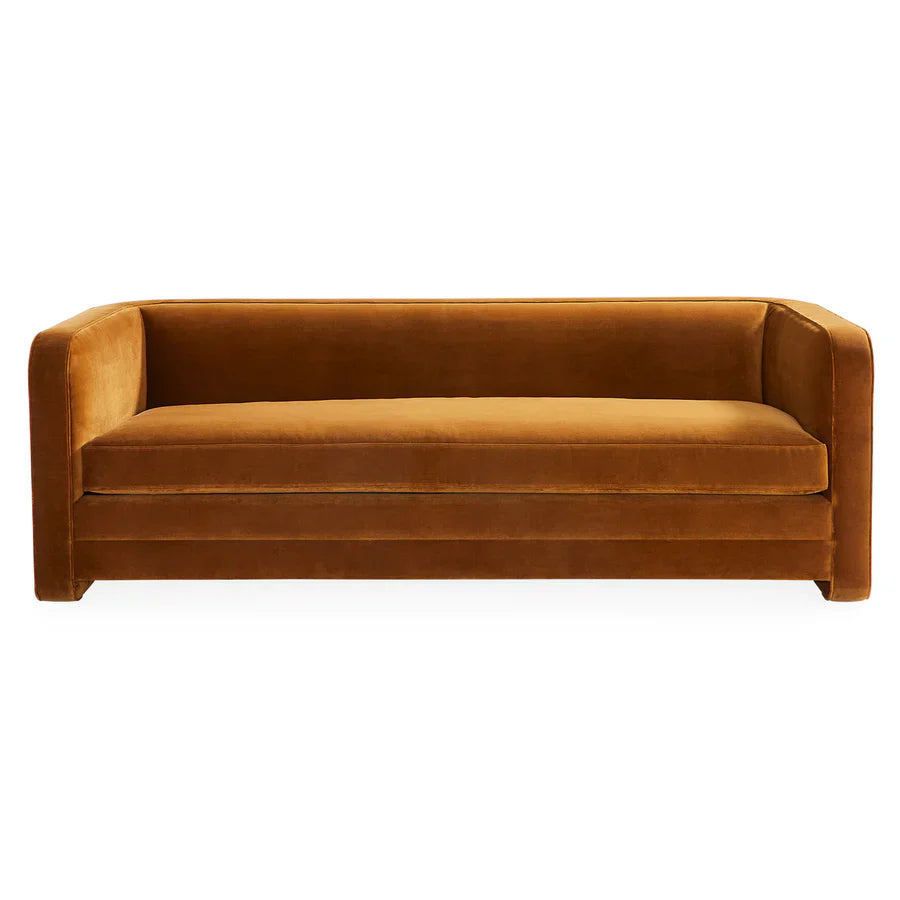 Brown Velvet Sleeper Sofa | Jonathan Adler Sunset