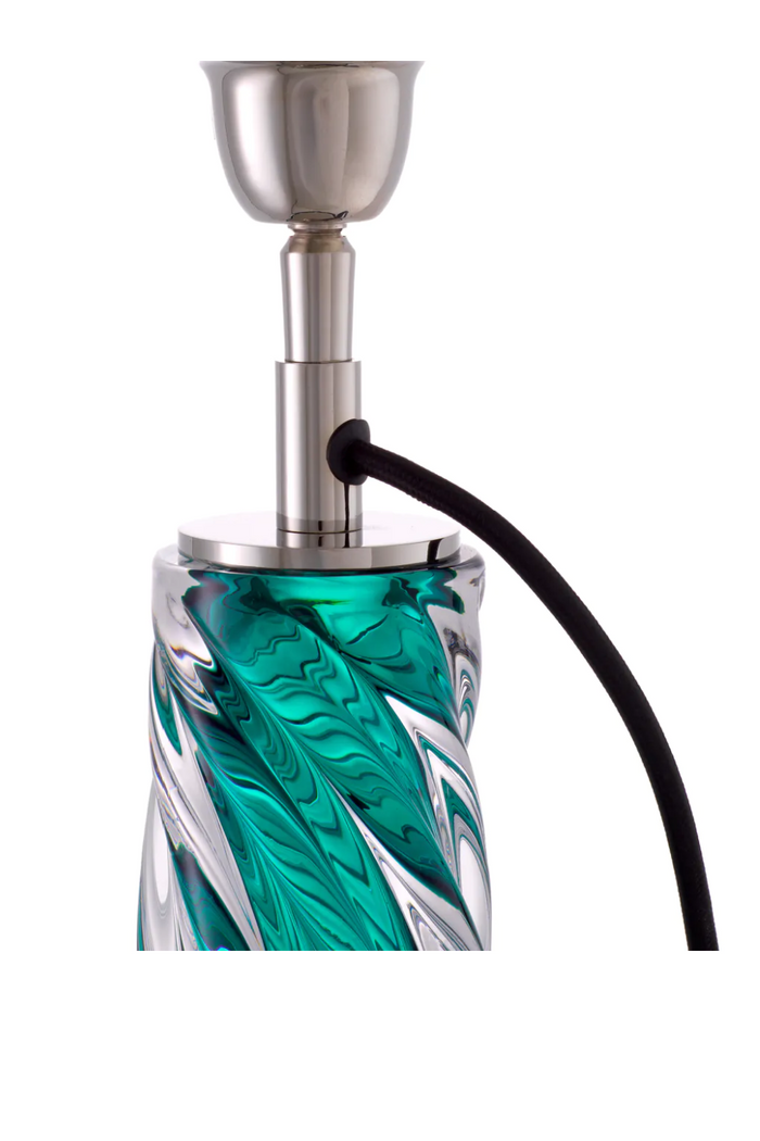 Teal Blown Solid Hand-blown Glass Table Lamp | Eichholtz Barron | OROA