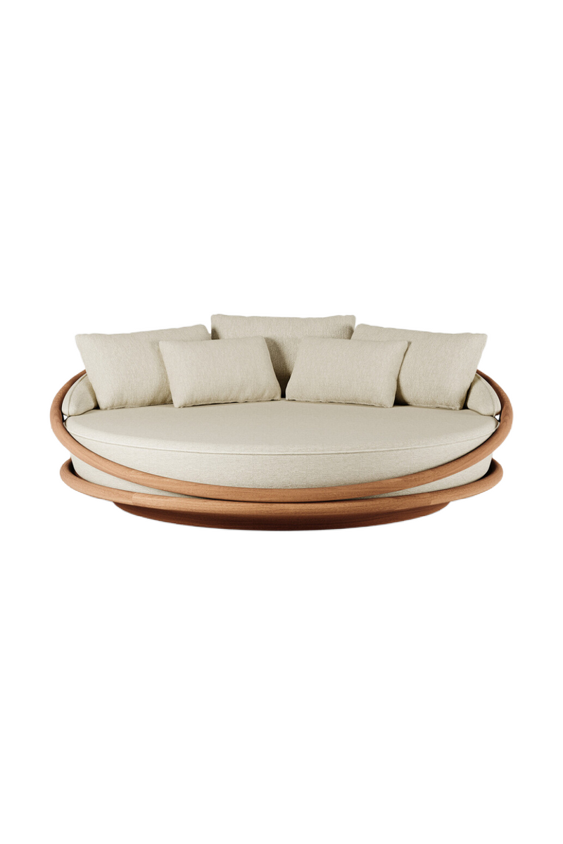 Round Teak Outdoor Daybed | Morpho By Tomorrowland Solis | OROA