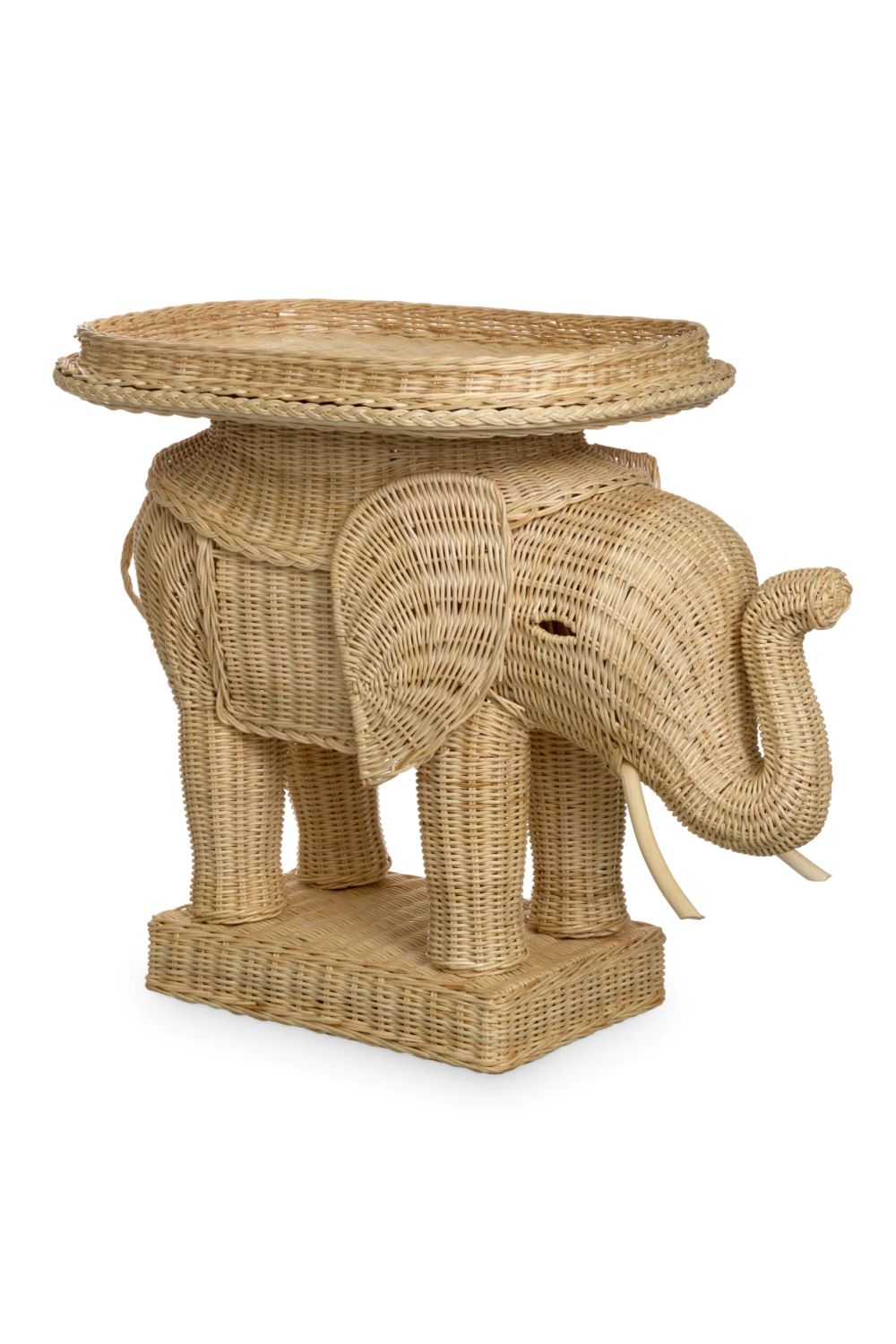 Rattan Sculptural Side Table | Eichholtz Elephant | OROA