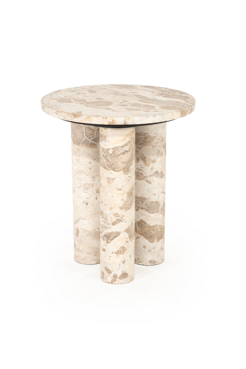 Marble Round Side Table | By-Boo Marmo | OROA