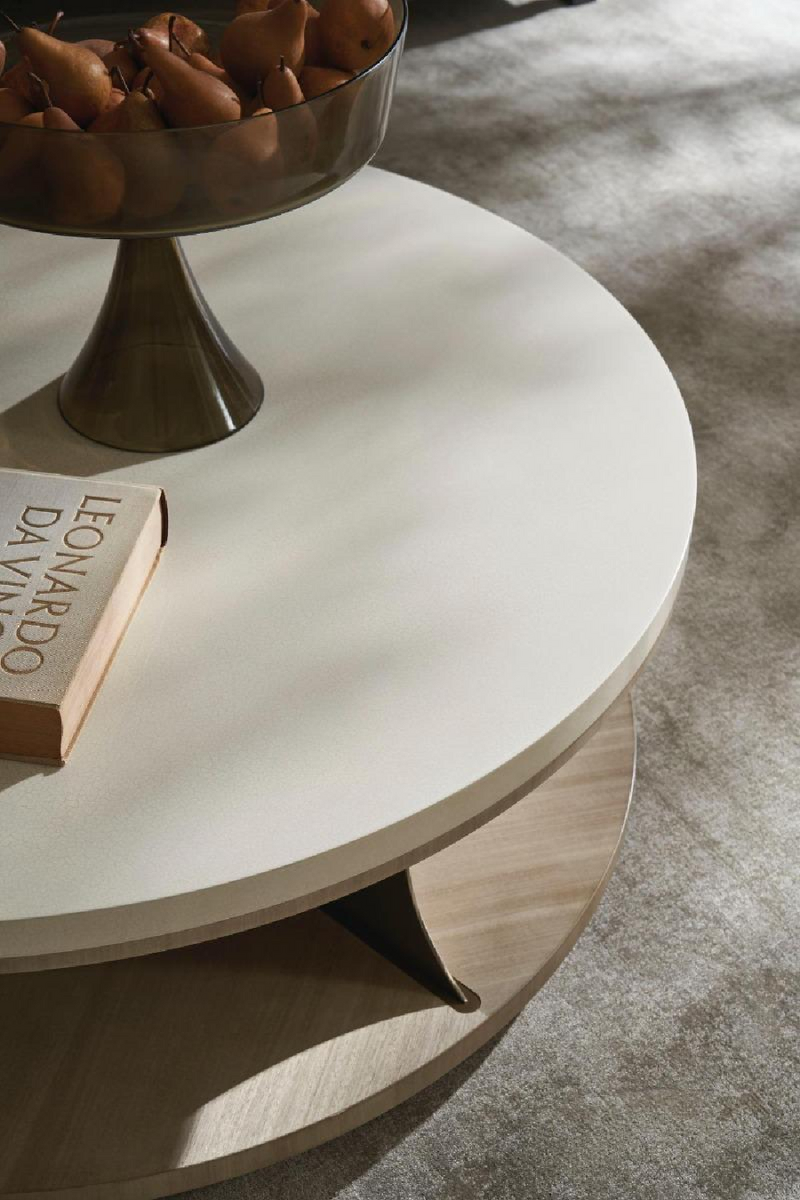 Round Swivel Cocktail Table | Caracole Braces | Oroa.com