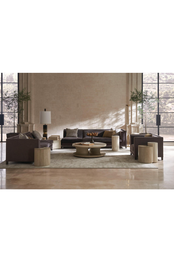 Round Swivel Cocktail Table | Caracole Braces | Oroa.com