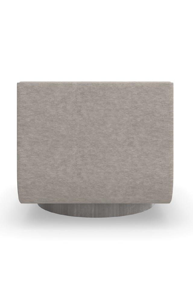 Taupe Velvet Lounge Chair | Caracole Clipper | OROA