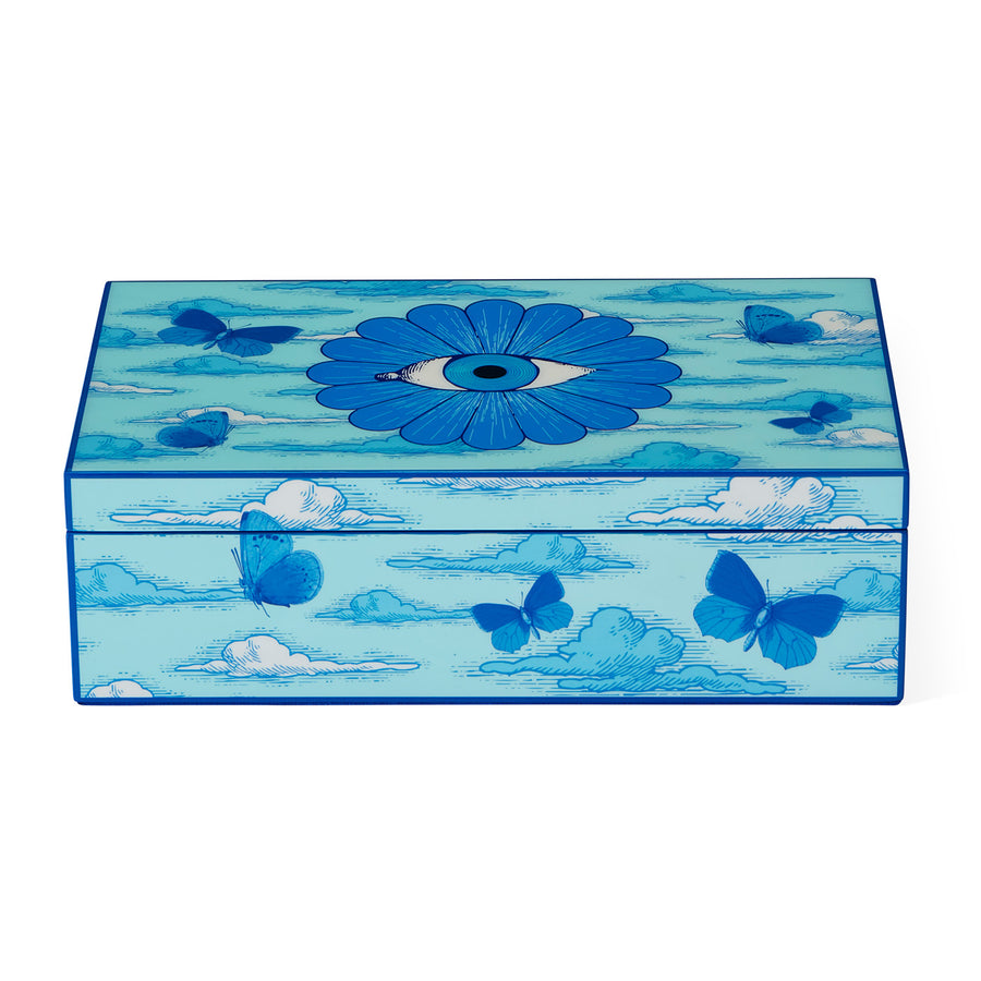 Eye Motif Blue Lacquer Box M | Jonathan Adler Druggist | OROA