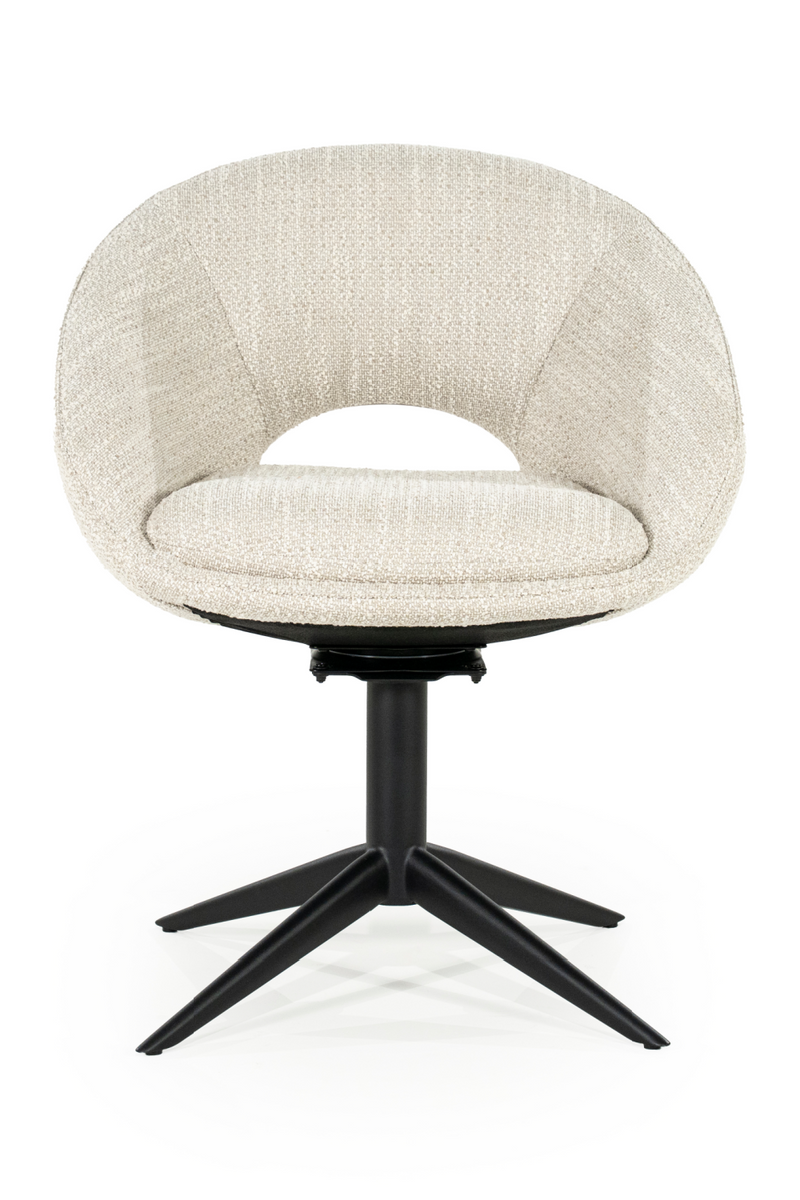 Rounded Open-Back Swivel Chair | Eleonora Nol | OROA