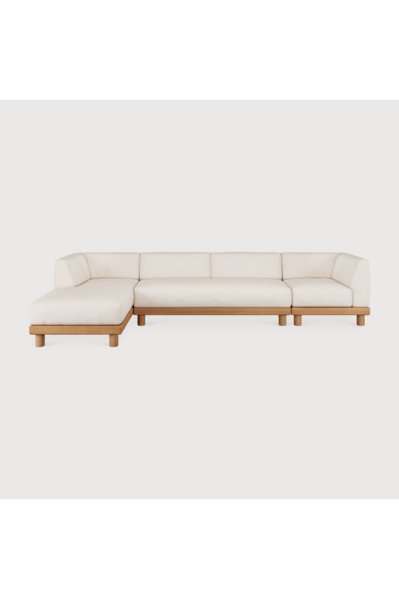 Outdoor Modular Sofa with Chaise L | Ethnicraft Monocle | OROA