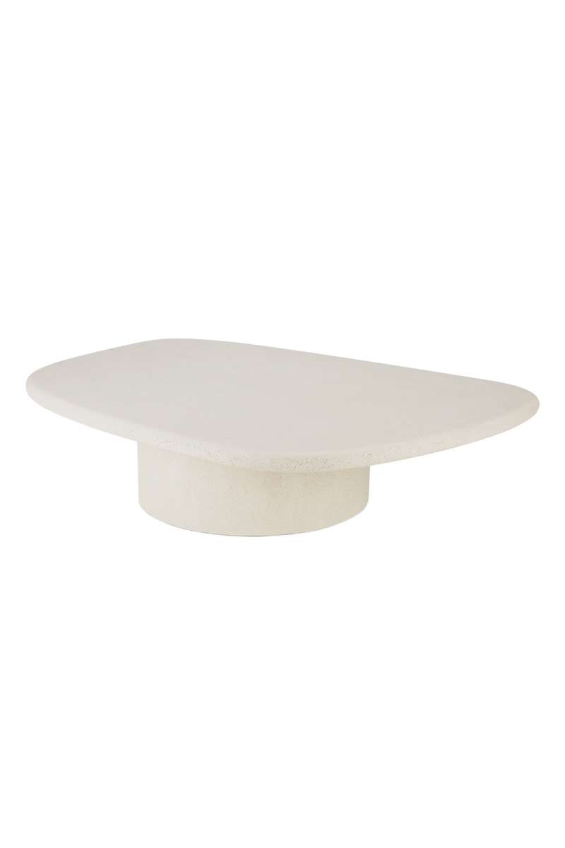 White Pebble-Shaped Coffee Table | Ethnicraft Element | OROA