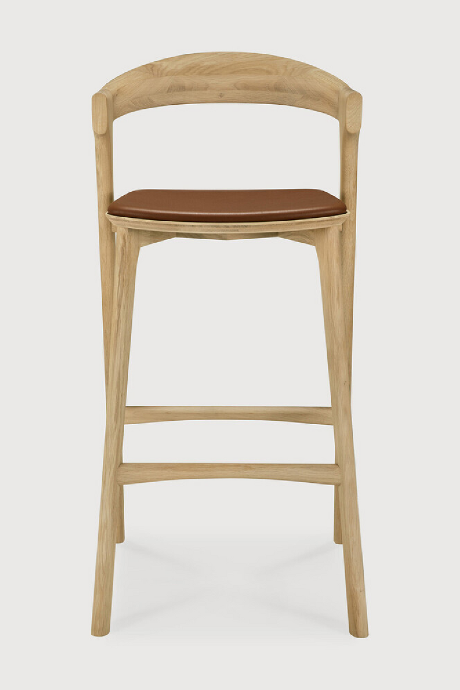 Curved Oak Bar Stool | Ethnicraft Bok | Oroa