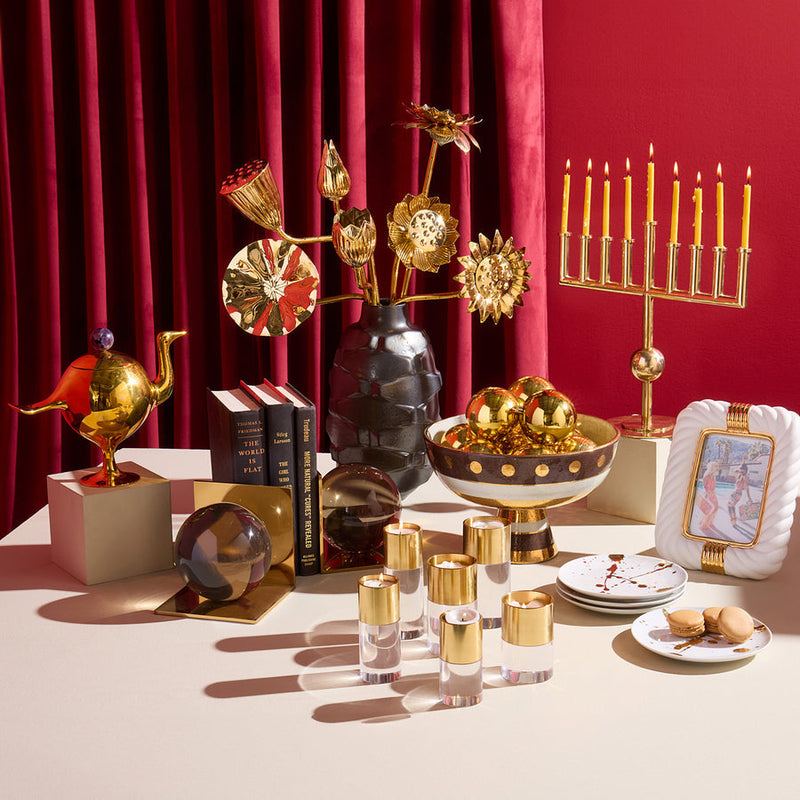 Engraved Brass Flower Bouquet | Jonathan Adler | Oroa