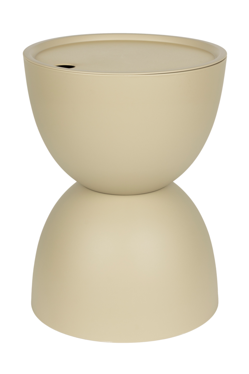 Hourglass Outdoor Storage Side Table | DF Mara | OROA
