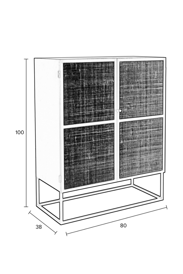 Rattan Webbing Cabinet | DF Guuji | OROA