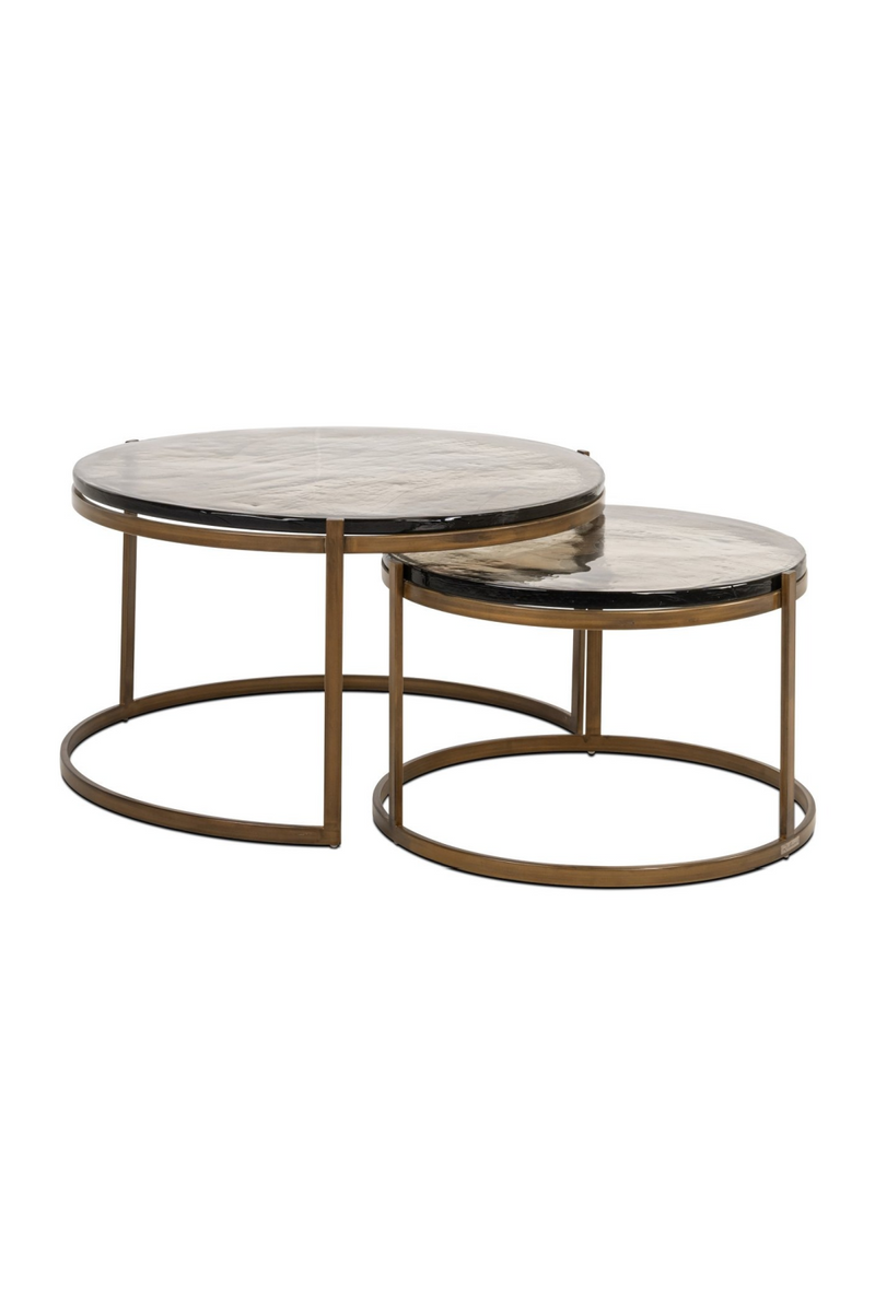 Cast Glass Nested Coffee Tables (2) | Richmond Interiors Cleo | OROA