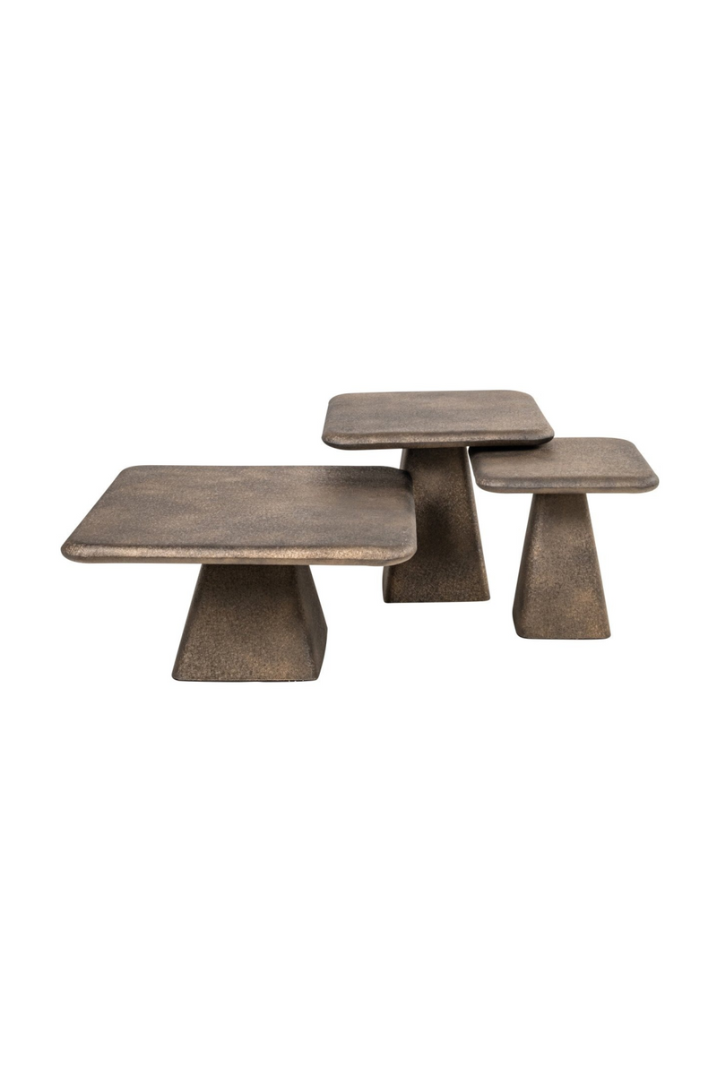 Gold Square Coffee Tables (3) | Richmond Interiors Marlie | OROA