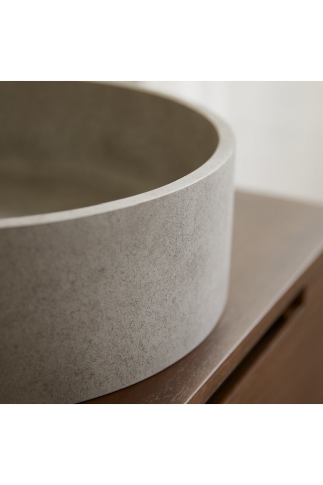 Round Concrete Bathroom Sink | Tikamoon Gina | OROA
