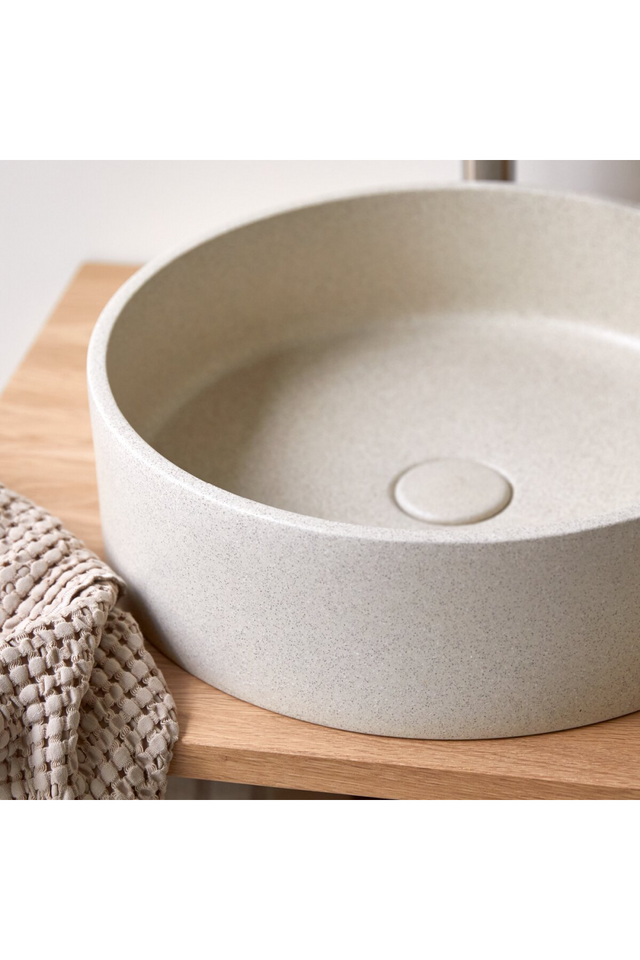 Round Concrete Bathroom Sink | Tikamoon Gina | OROA