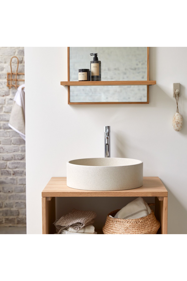 Round Concrete Bathroom Sink | Tikamoon Gina | OROA
