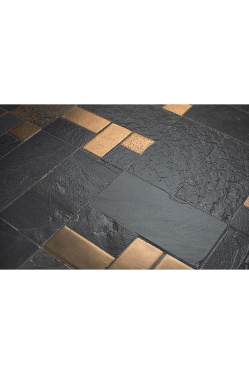 Black Ceramic Round Dining Table | Versmissen Labo Slate | OROA – OROA.COM