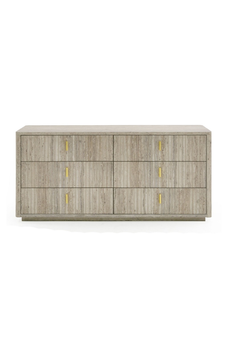 Travertine 6-Drawer Dresser | OROA Modern Roma | OROA
