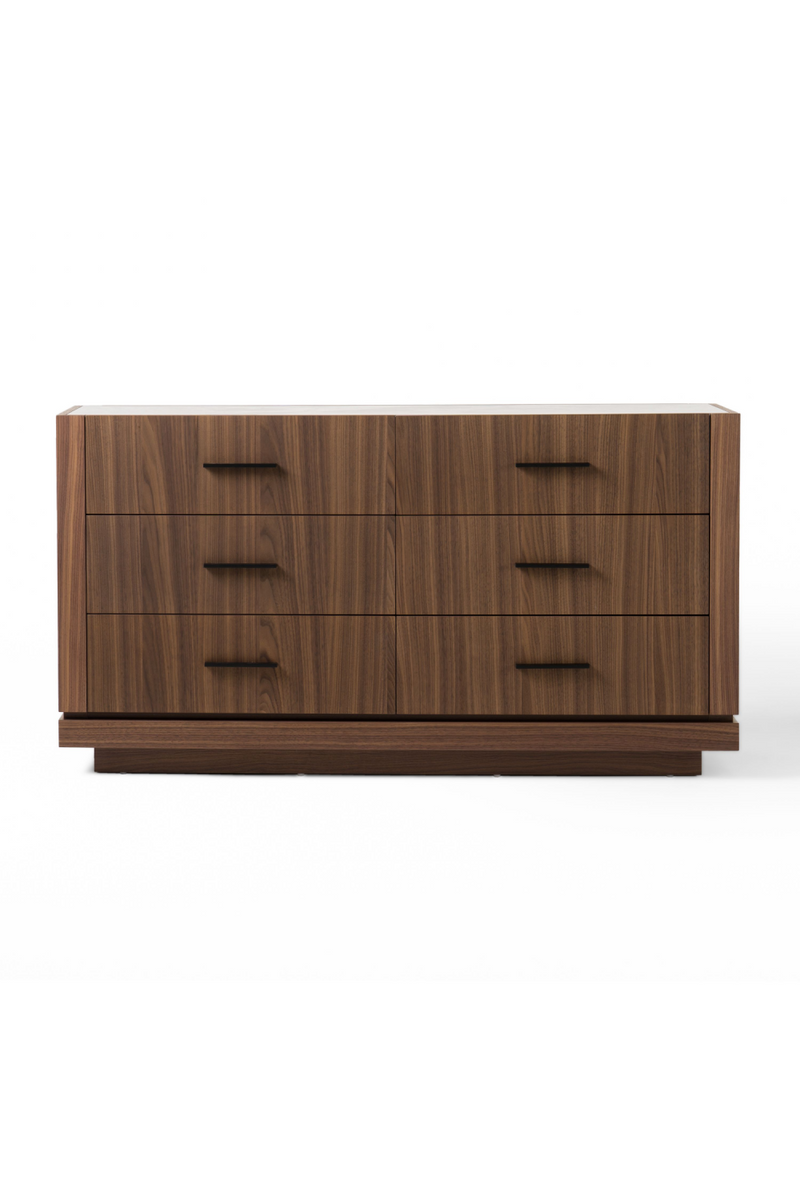 6-Drawer Walnut Dresser | OROA Modern Bailey | OROA