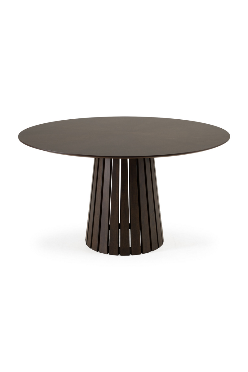 Wenge Veneer Round Dining Table | OROA Modern Weiss | OROA