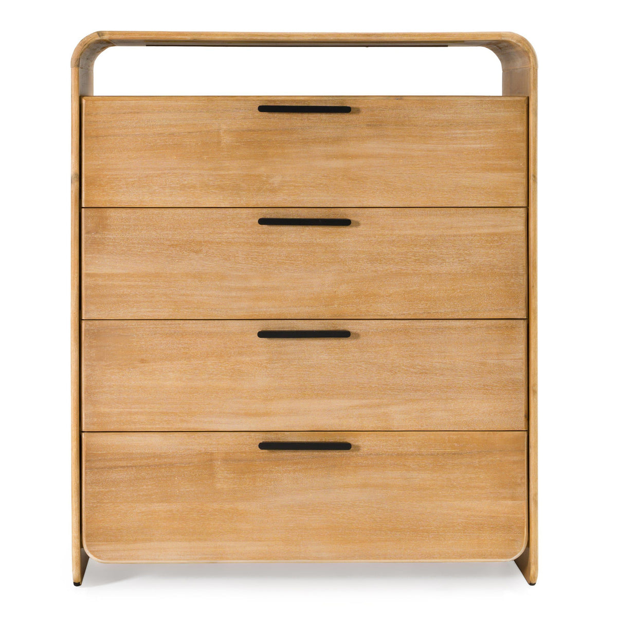 Natural Acacia 4-Drawer Chest | OROA Modern Dresden | OROA