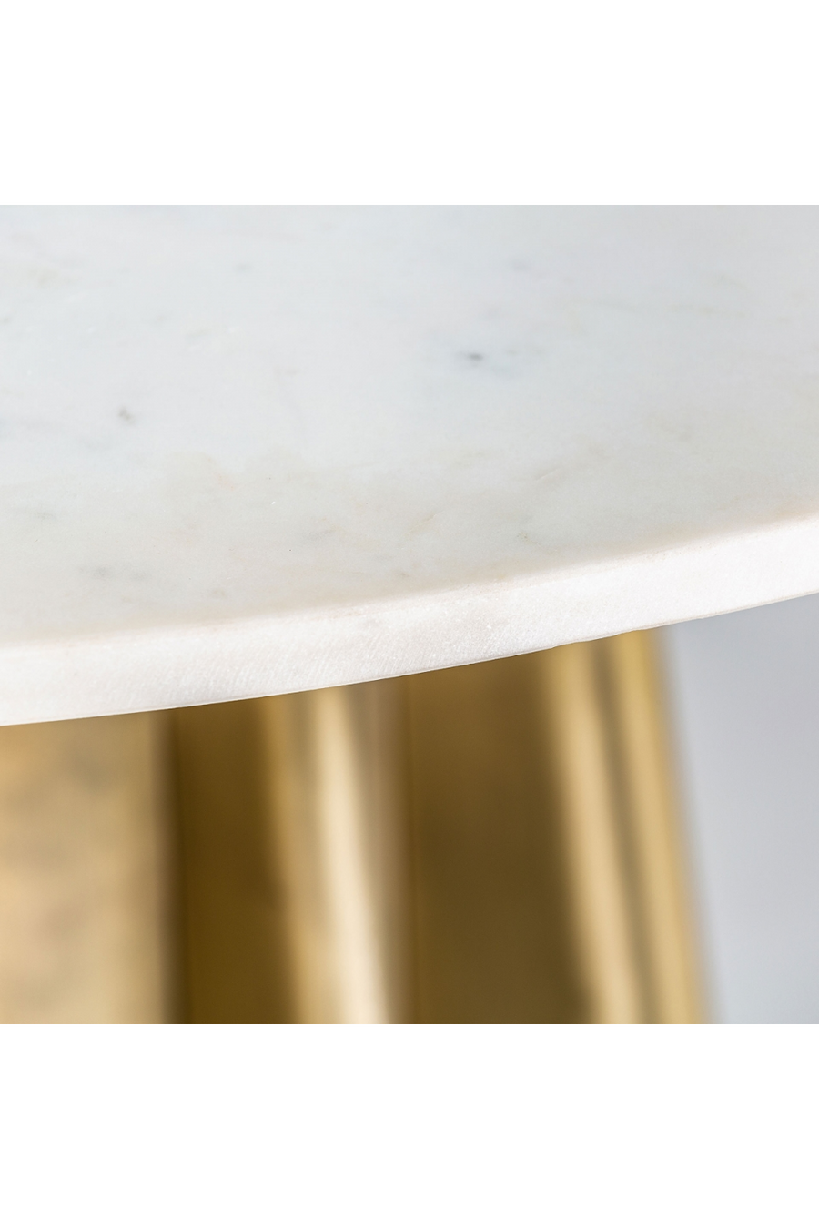 Gold Monopod Marble Dining Table | Vical Home Lezey | OROA