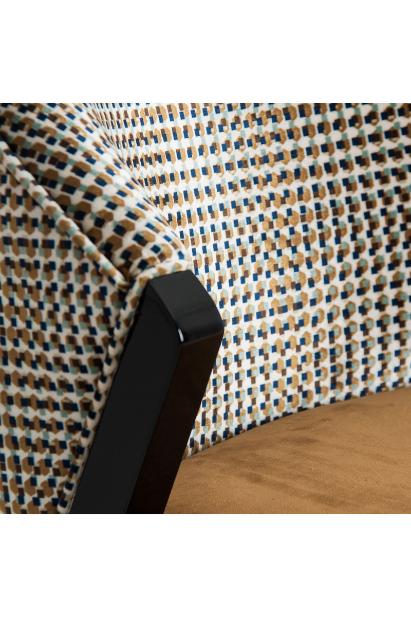 Ocher Velvet Seat Dining Chair | Vical Home Brillon | OROA