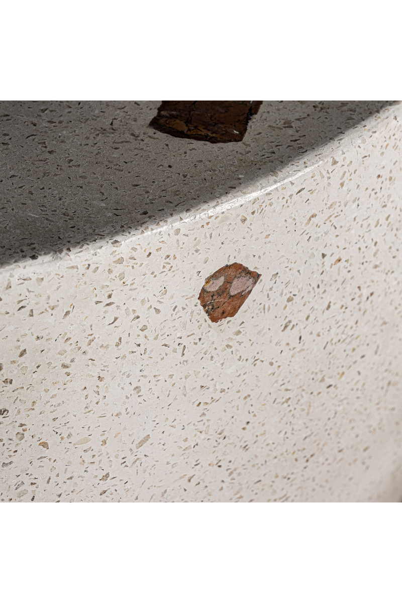 Solid White Terrazzo Coffee Table | Vical Home Massa | OROA – OROA.COM