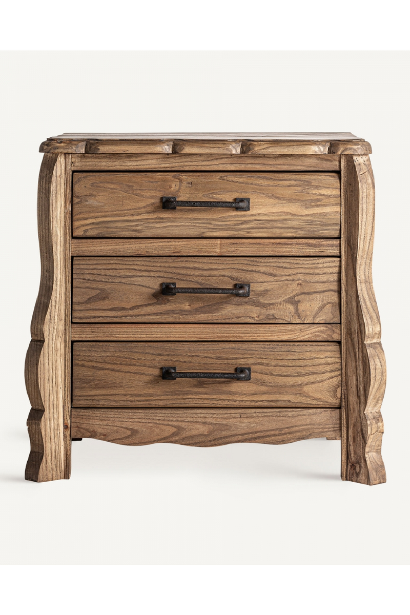 3-Drawer Elm Bedside Table | Vical Home Brixton | OROA