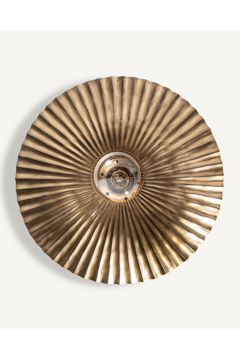 Gold Fluted Wall Lamp | Vical Home Jakle | Oroa