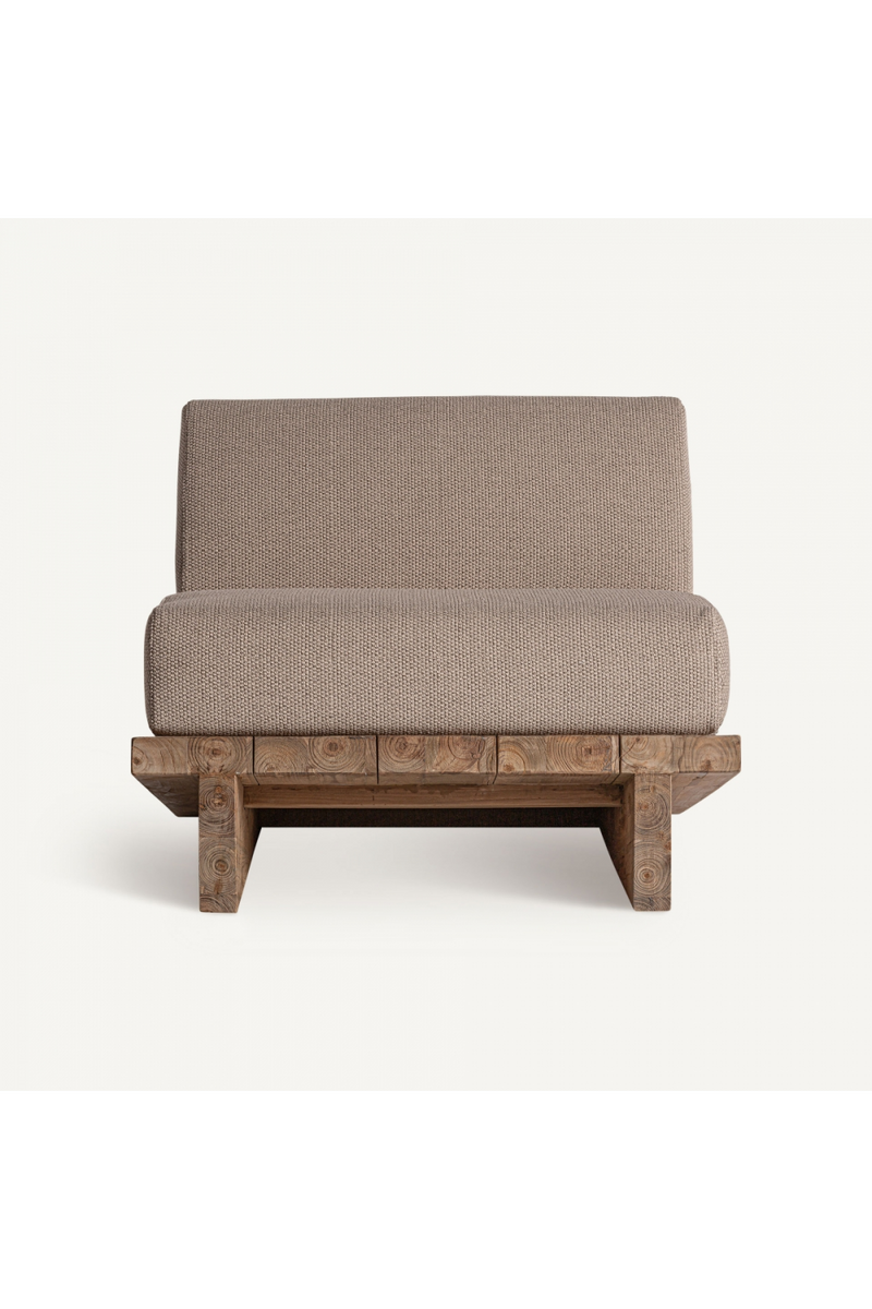 Teak Inclined Accent Chair | Vical Home Pure | OROA