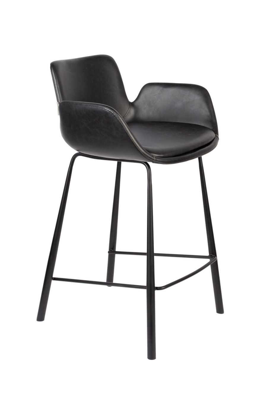 Leather Upholstered Counter Stools (2) | Zuiver Brit | OROA