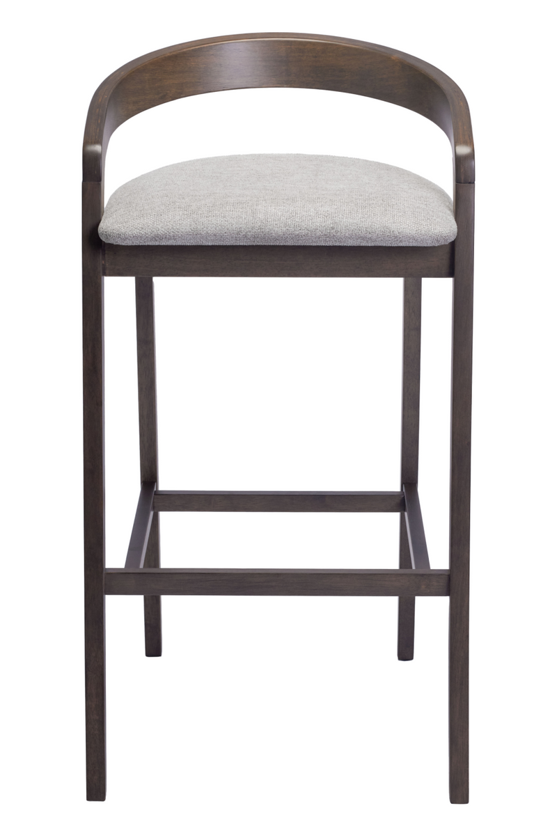 Gray Padded Seat Bar Stools (2) | OROA Modern Troy | OROA