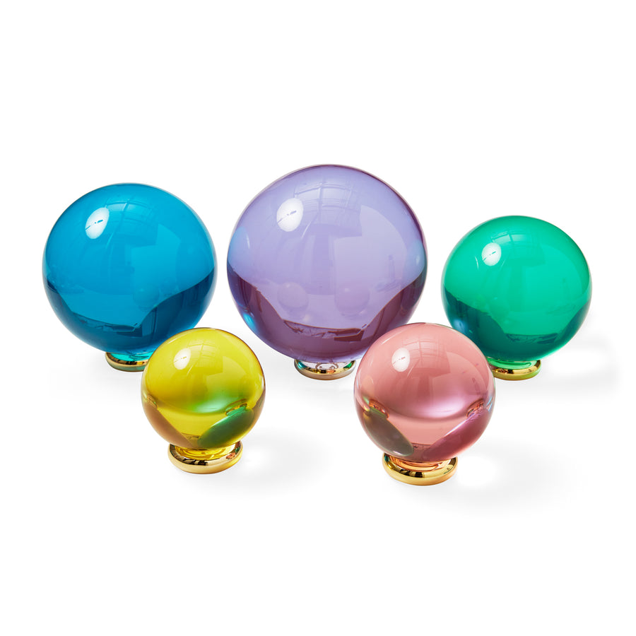Acrylic Orb Deco Object Set (5) | Jonathan Adler | OROA