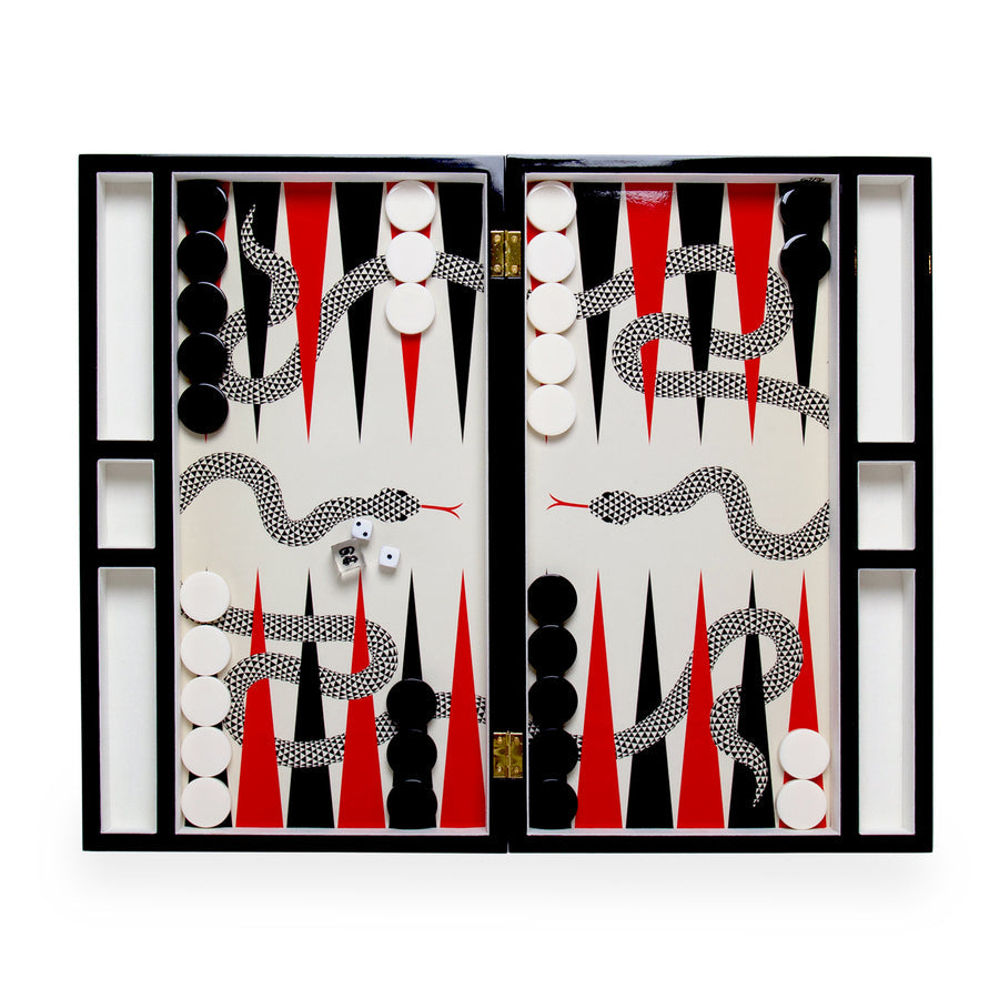 High-Gloss Lacquer Backgammon Set | Jonathan Adler Eden | OROA – OROA.COM