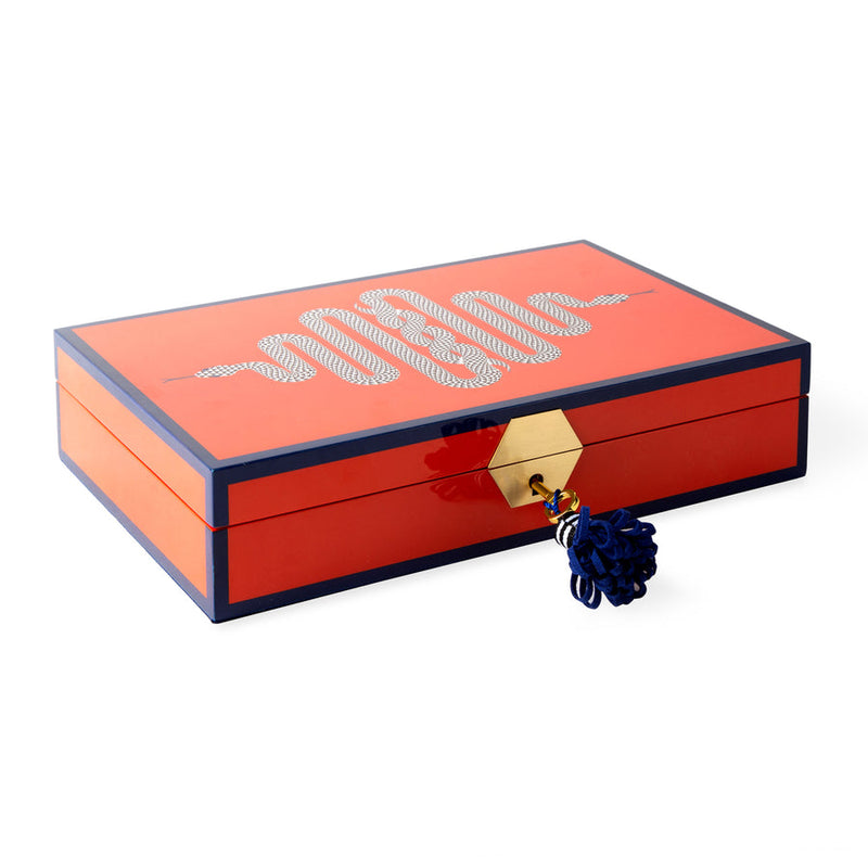 Orange Lacquer Jewelry Box | Jonathan Adler Eden | OROA