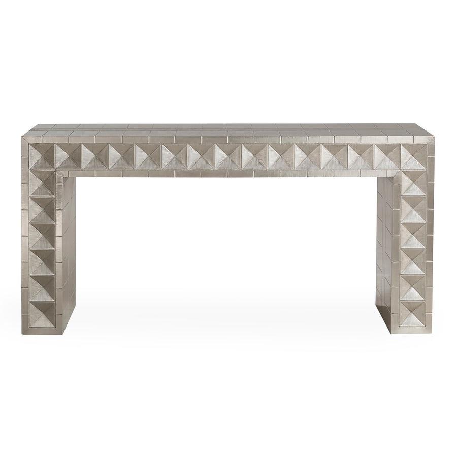 Nickel-Plated Console Table | Jonathan Adler Talitha | OROA