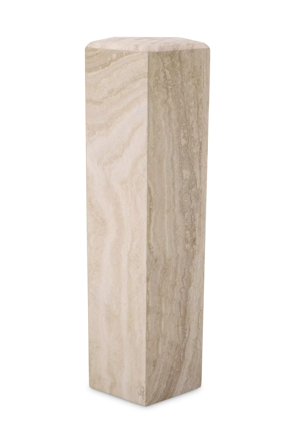 Hexagonal Travertine Column | Eichholtz Cuneo | Oroa