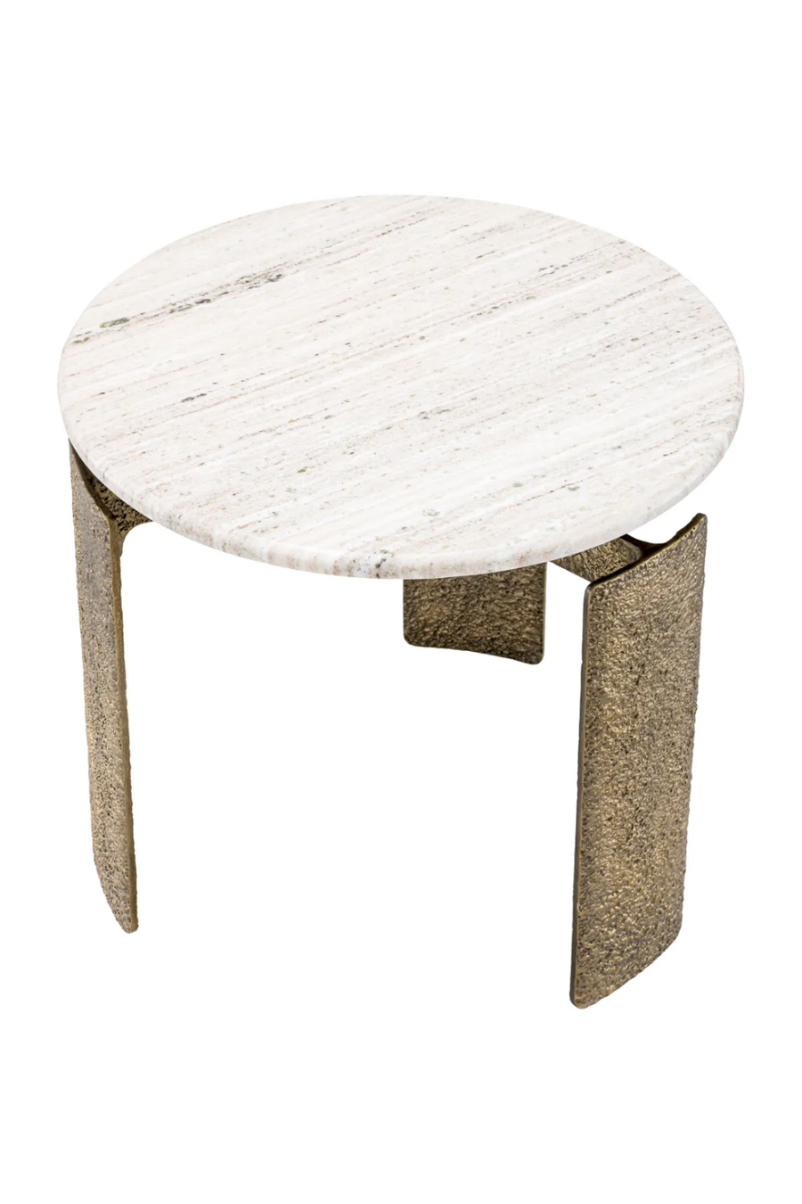 Round Beige Marble Side Table | Eichholtz Bodega | OROA