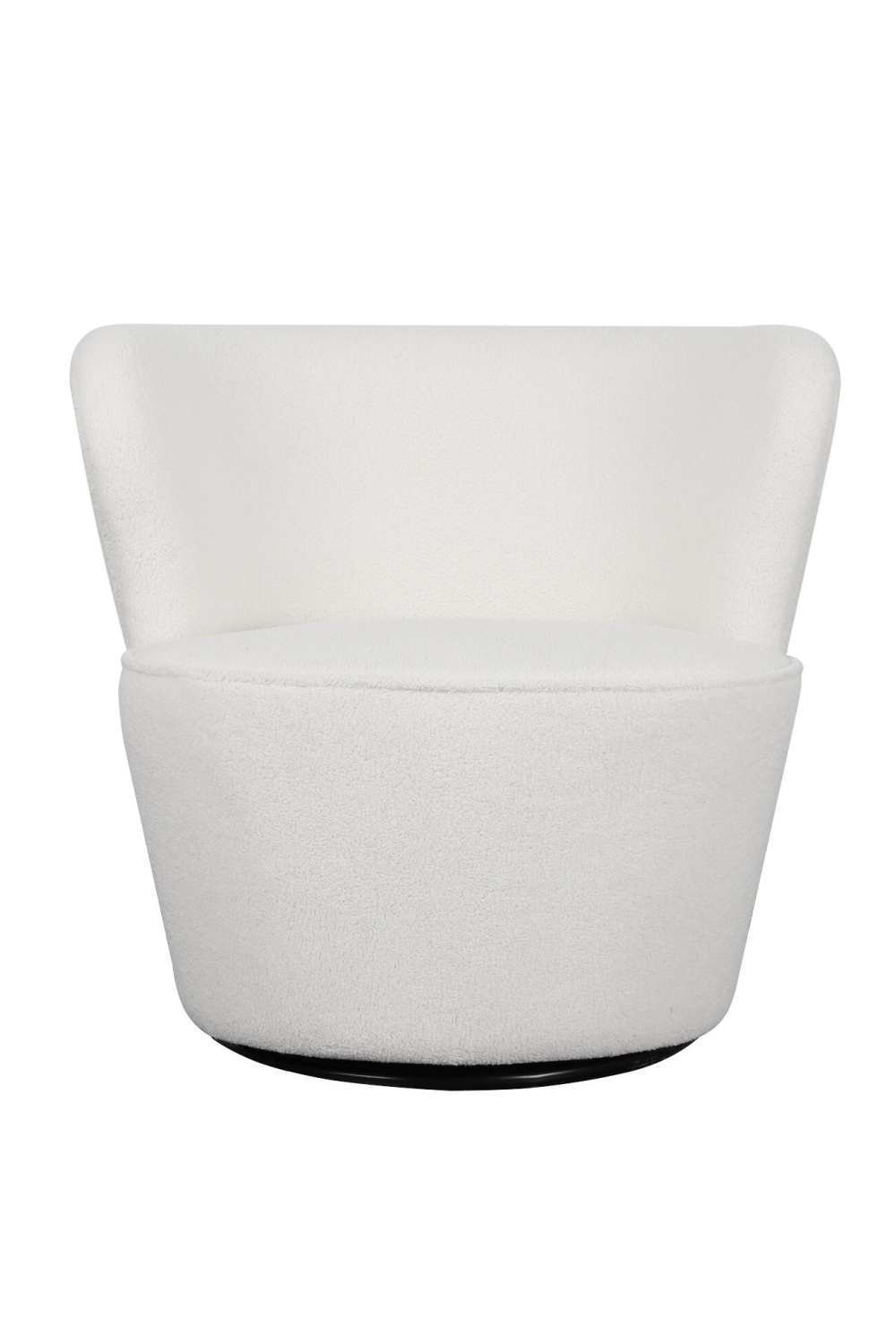 Cream Bouclé Swivel Cocktail Chair | Andrew Martin Dorothy | OROA