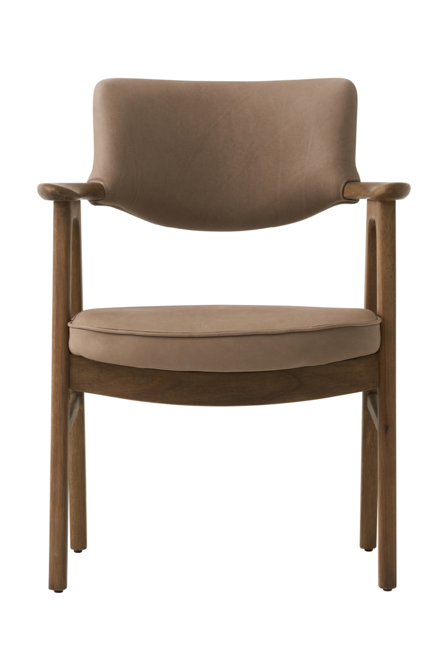 Taupe Leather Dining Chair | Andrew Martin Rutter | OROA