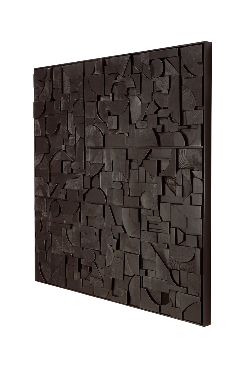 Square Puzzle Wall Art | Ethnicraft Bricks | OROA