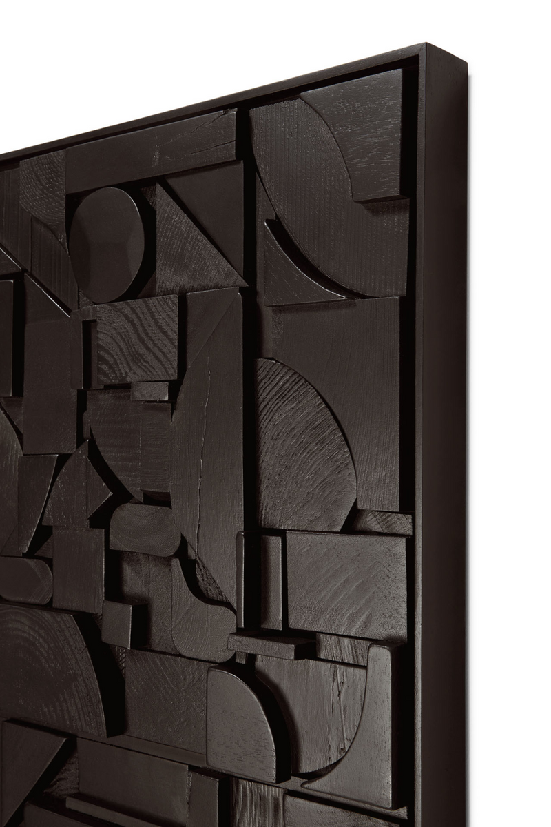 Square Puzzle Wall Art | Ethnicraft Bricks | OROA