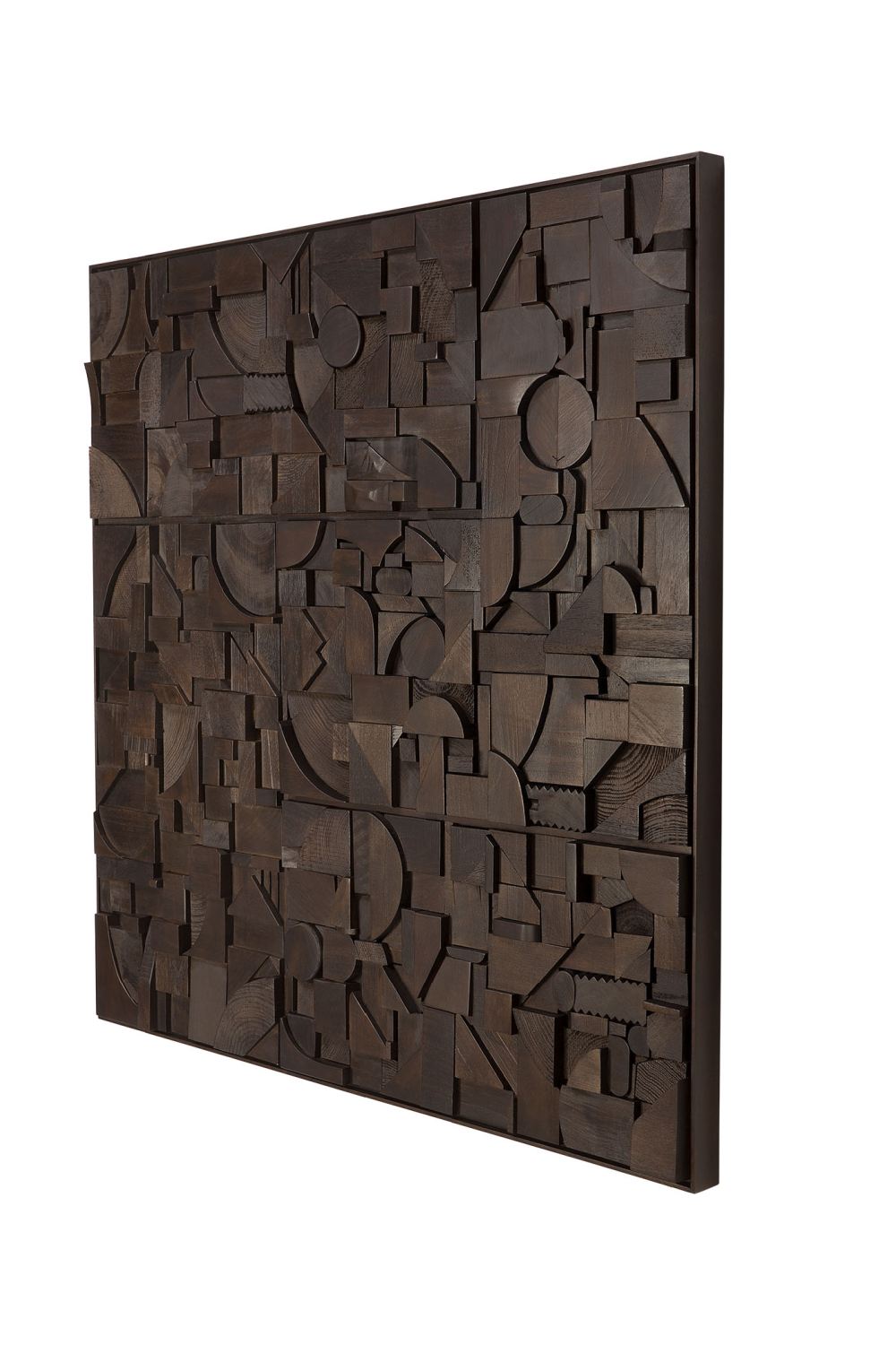 Square Puzzle Wall Art | Ethnicraft Bricks | OROA