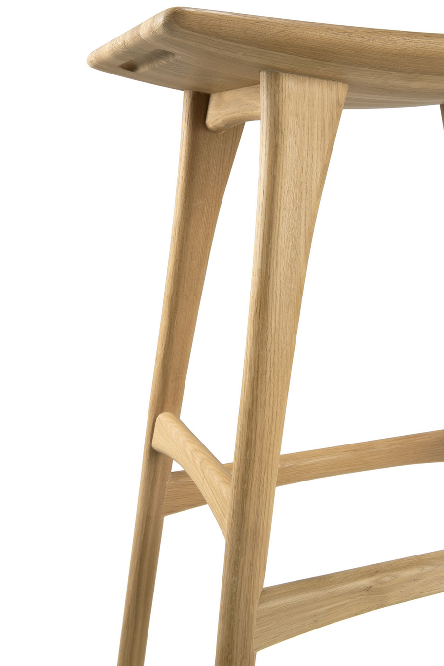 Oak Backless Bar Stool | Ethnicraft Osso | OROA