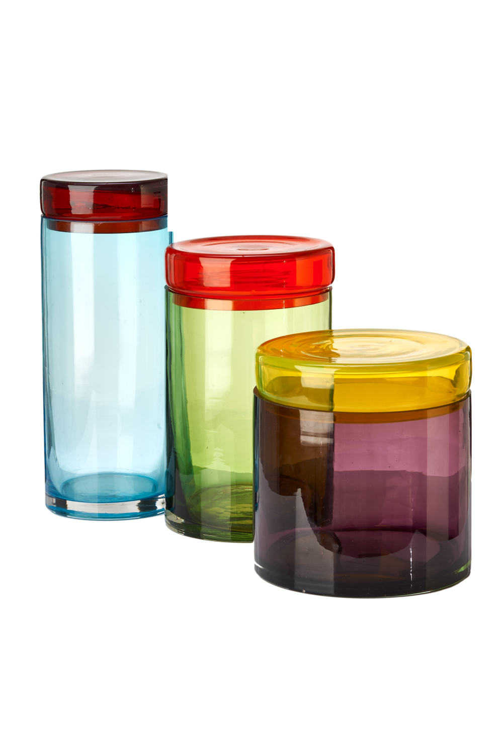 Multi-Colored Glass Caps and Jars | Pols Potten | OROA
